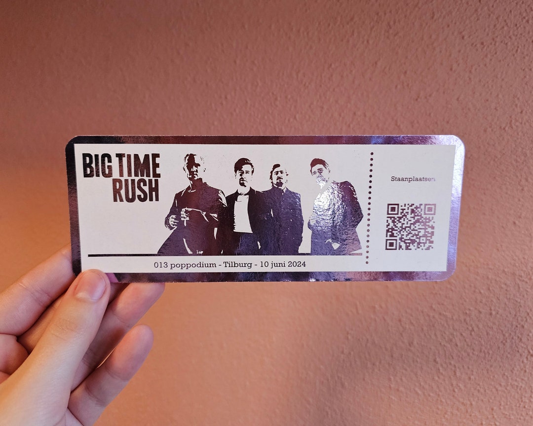 Big Time Rush Collector's Ticket - Etsy