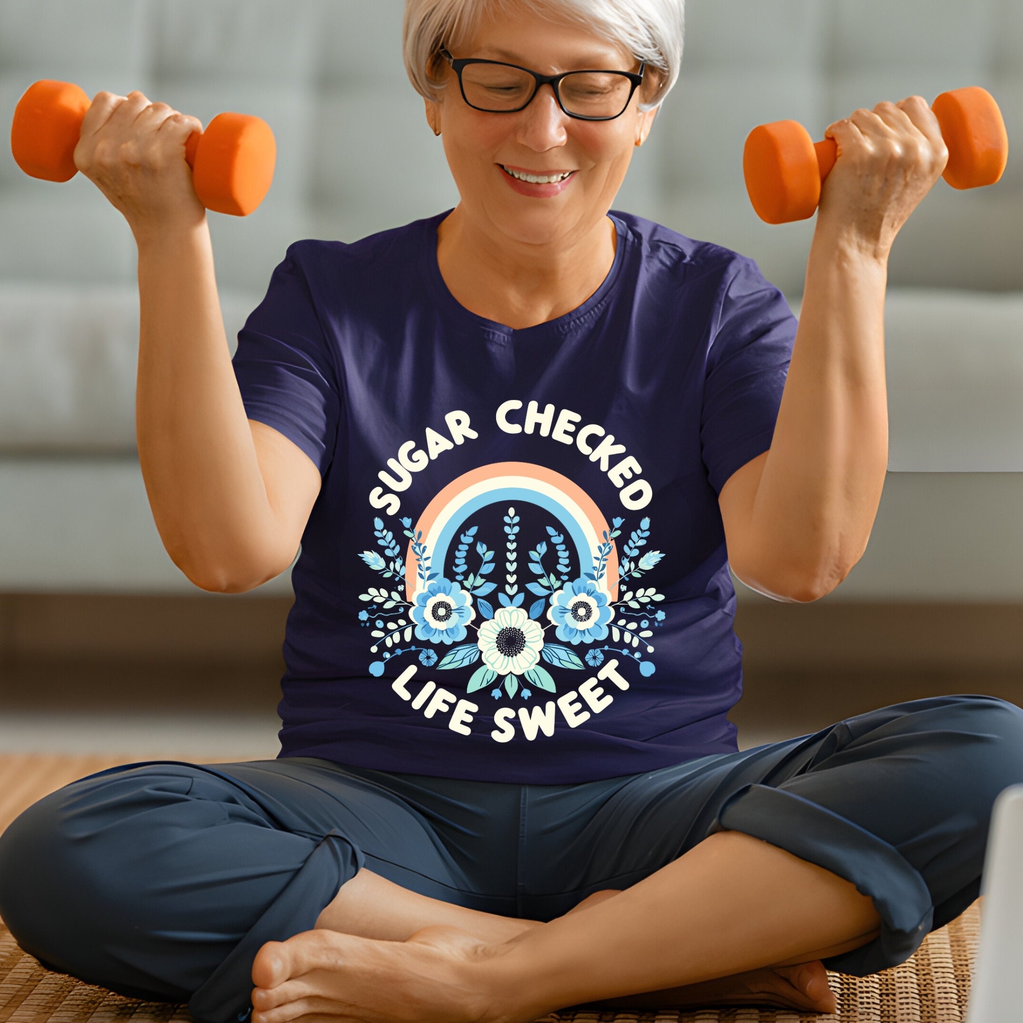 Diabetes Awareness T-shirt Design, Type 1 Diabetic Gift, Blue Ribbon ...