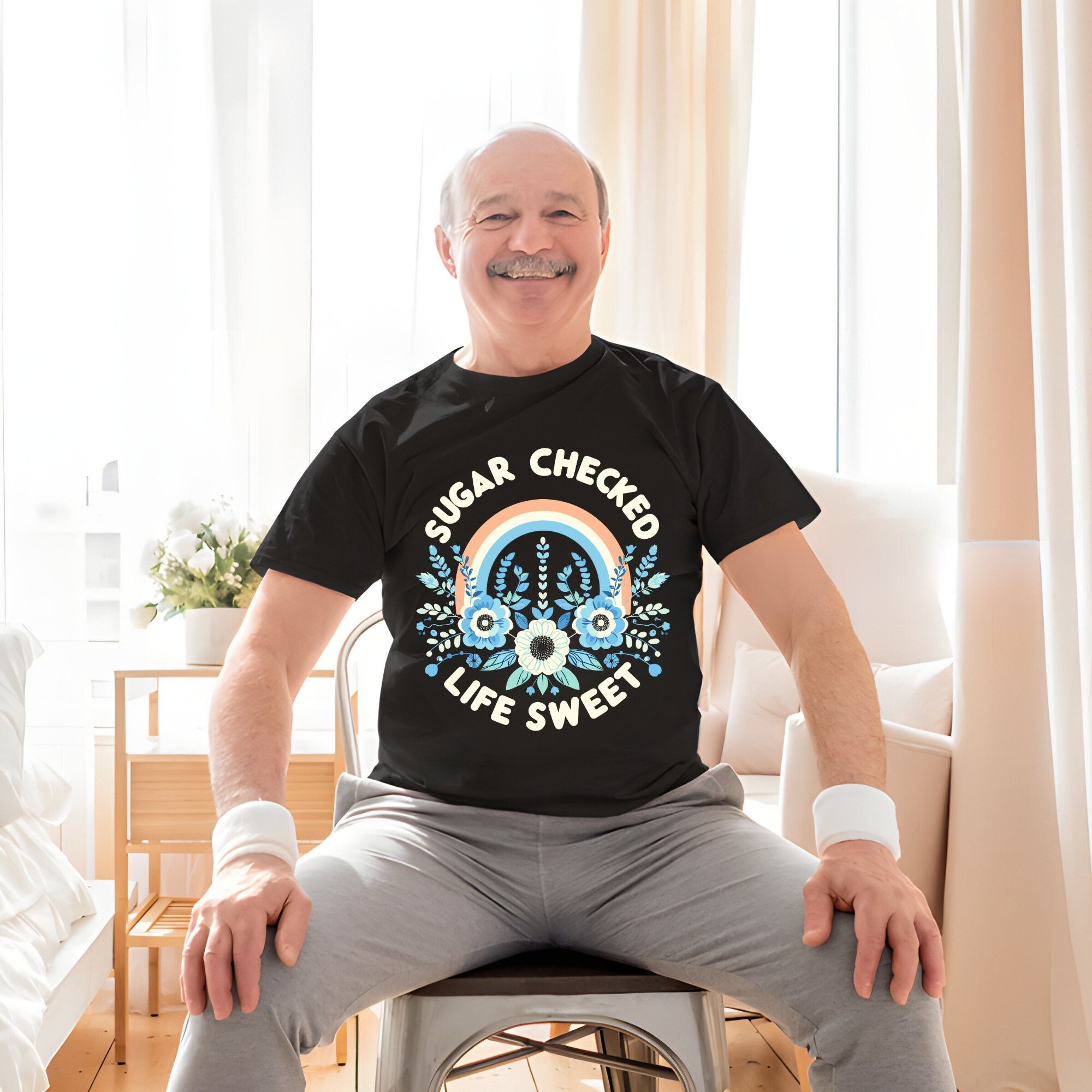 Diabetes Awareness T-shirt Design, Type 1 Diabetic Gift, Blue Ribbon ...