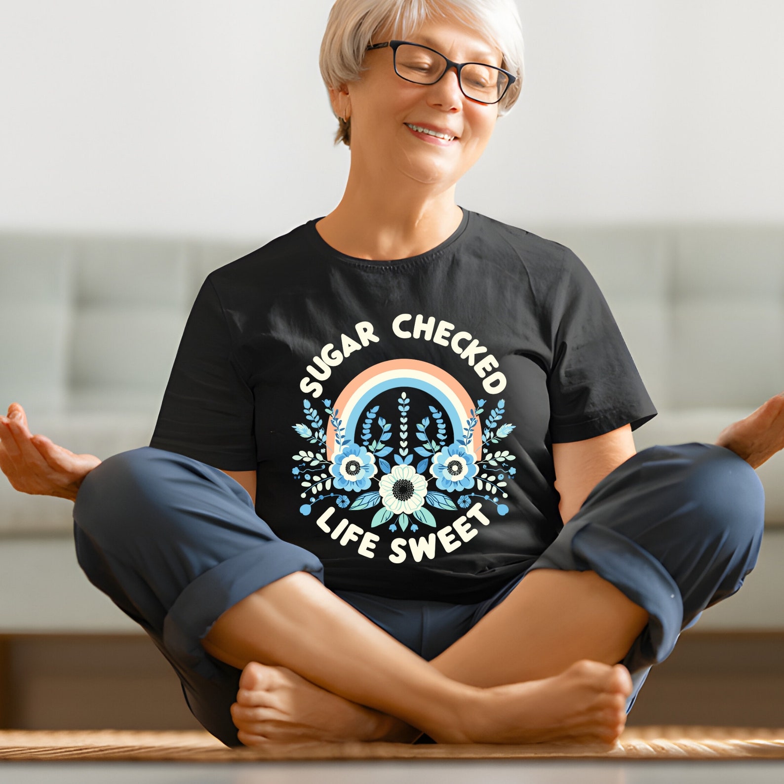 Diabetes Awareness T-shirt Design, Type 1 Diabetic Gift, Blue Ribbon ...