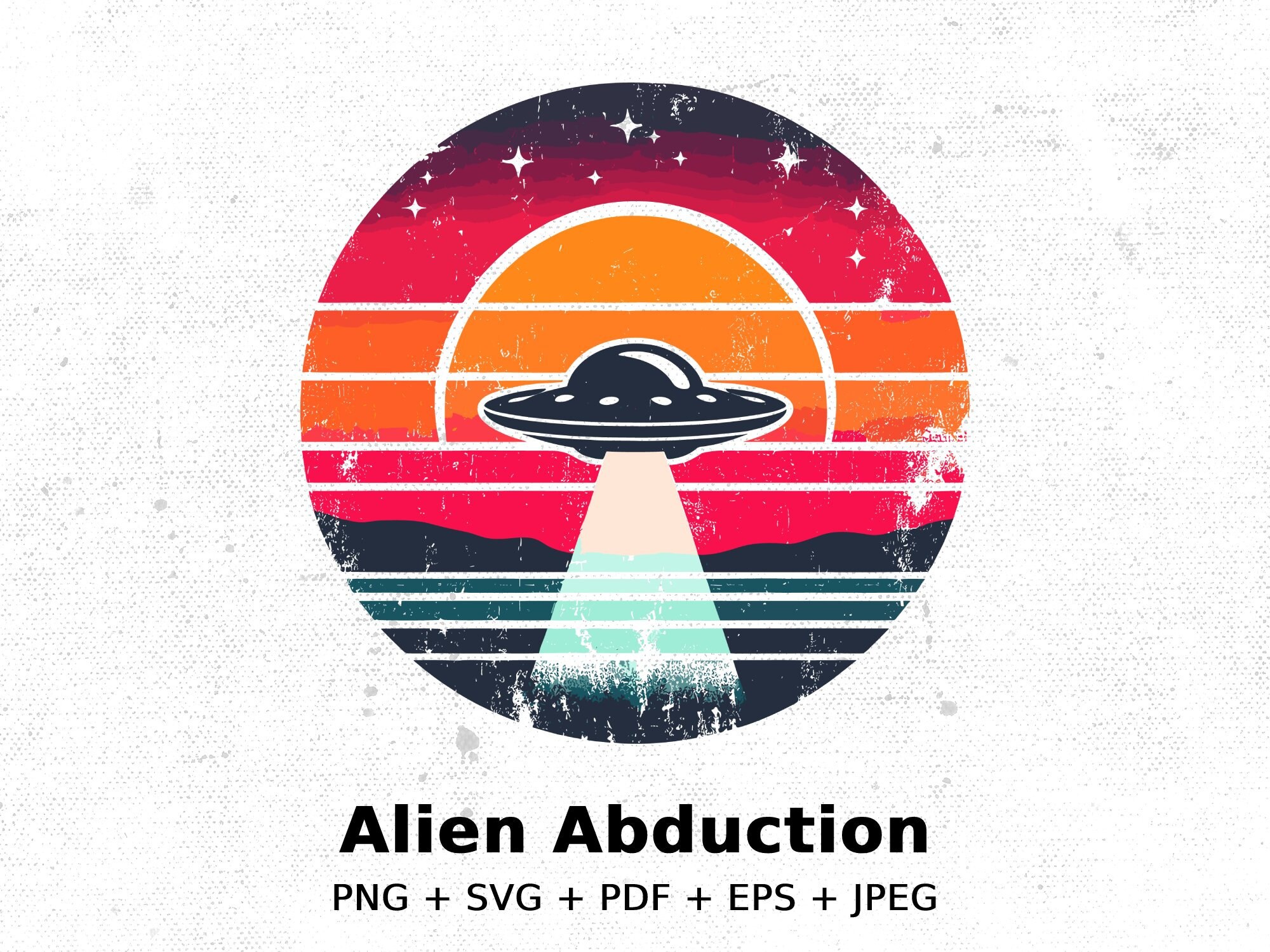 Believe in Aliens Clipart Bundle Alien Abduction SVG Outer - Etsy