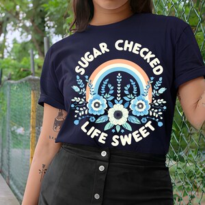 Diabetes Awareness T-shirt Design, Type 1 Diabetic Gift, Blue Ribbon ...