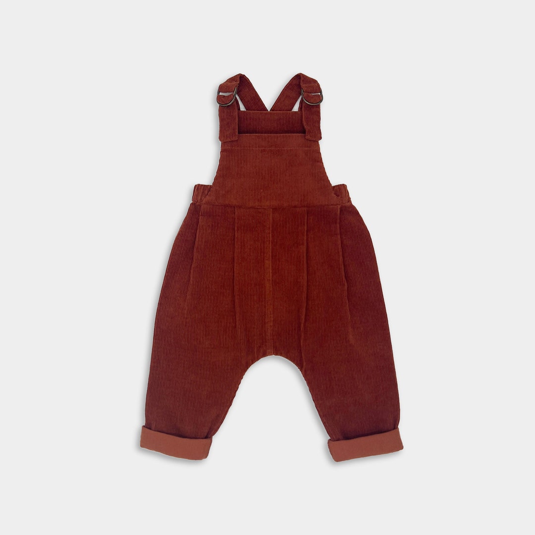 Timeless Quality Spice Rust Corduroy Overalls for Toddlers | Perfect ...