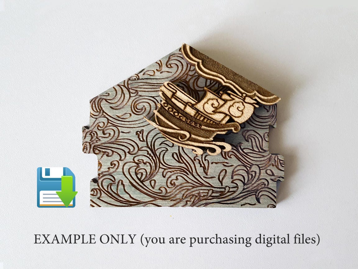 HEX GAME ocean border waves | Etsy