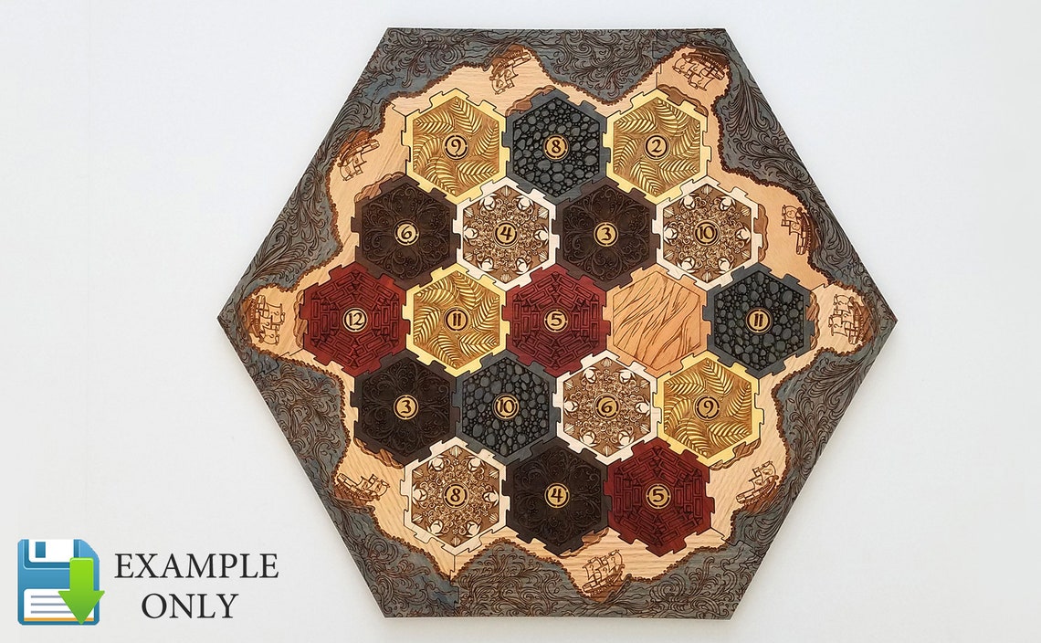 HEX GAME Land Border Waves | Etsy