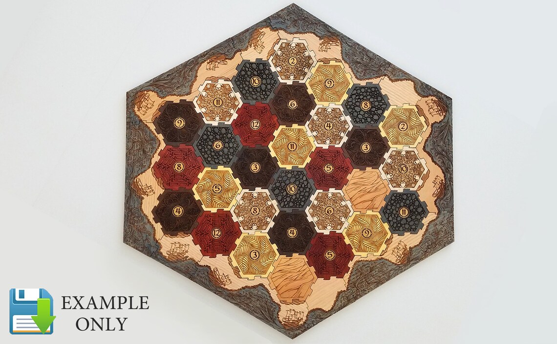 HEX GAME Land Border Waves | Etsy