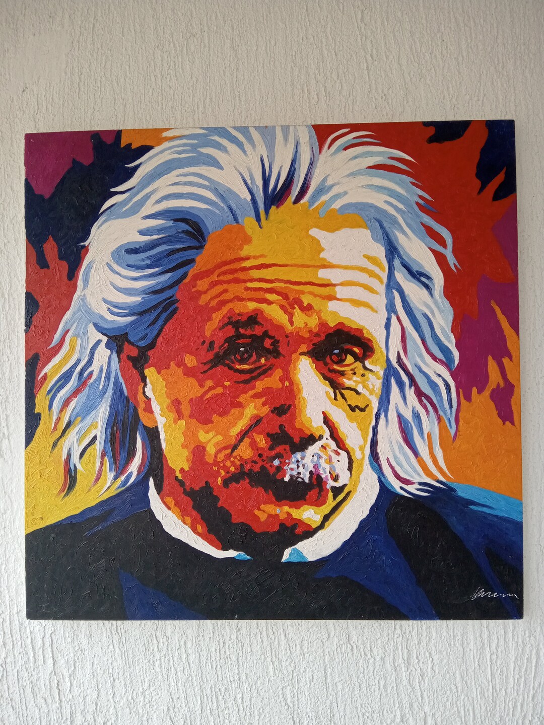 Albert Einstein Acrylic Painting on Canvas - Etsy