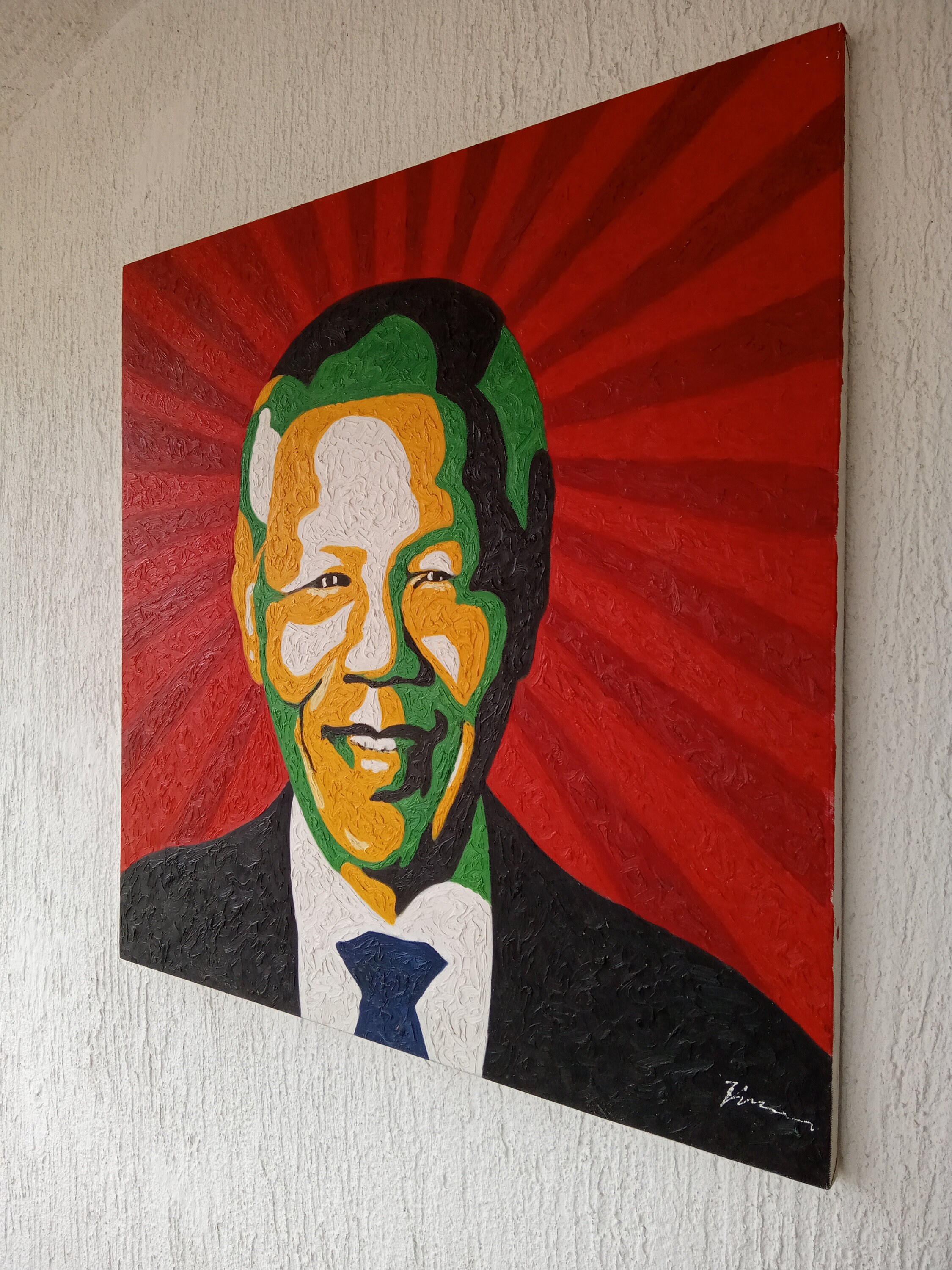 Nelson Mandela Acrylic Painting on Canvas - Etsy