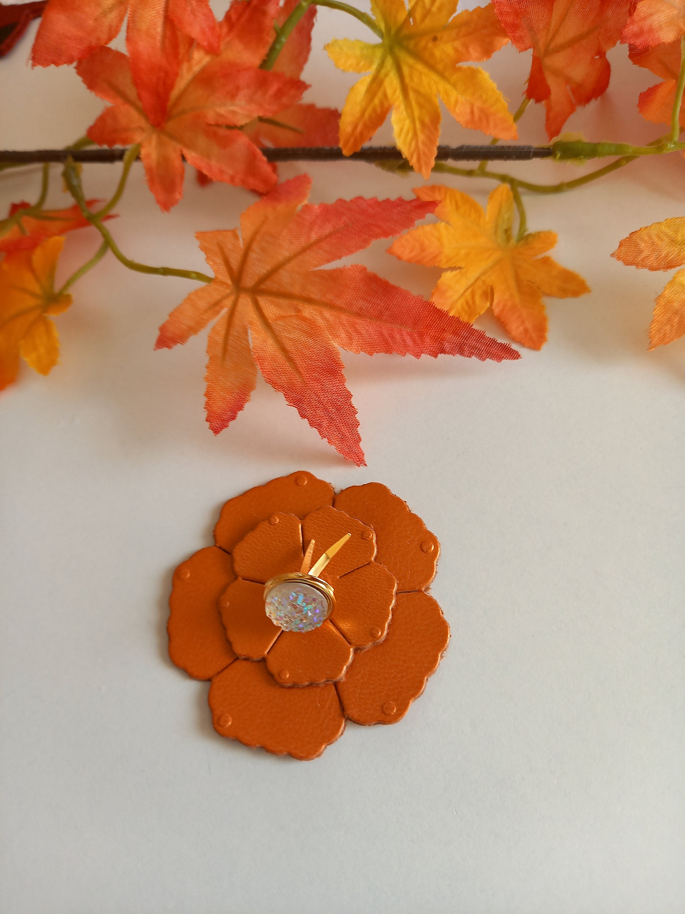 25 Colors to Choose From Pretty Leather Flowers Handmade - Etsy