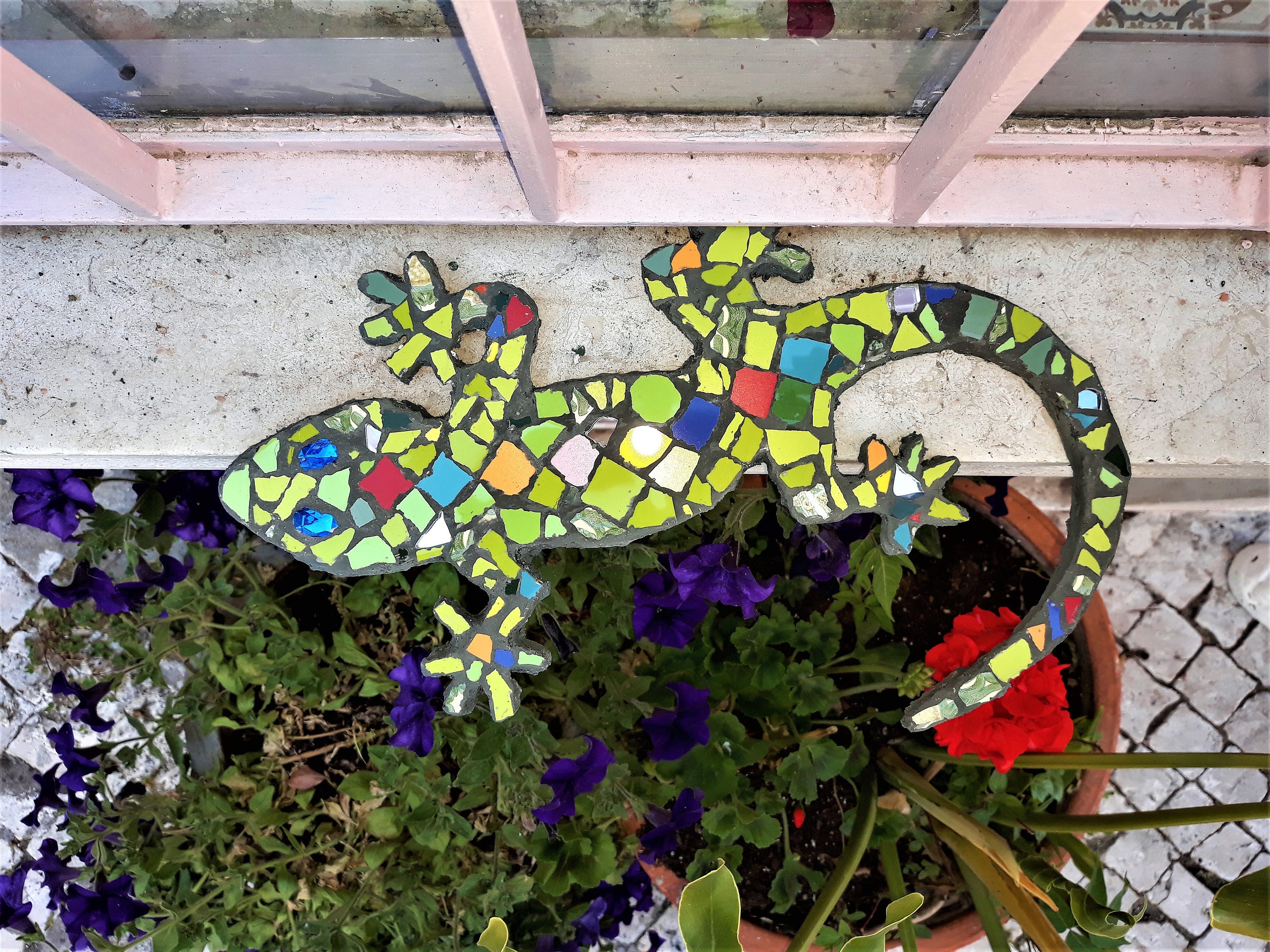 Mosaic Gecko Mosaic Lizard Mosaic Salamander Mosaic - Etsy Australia
