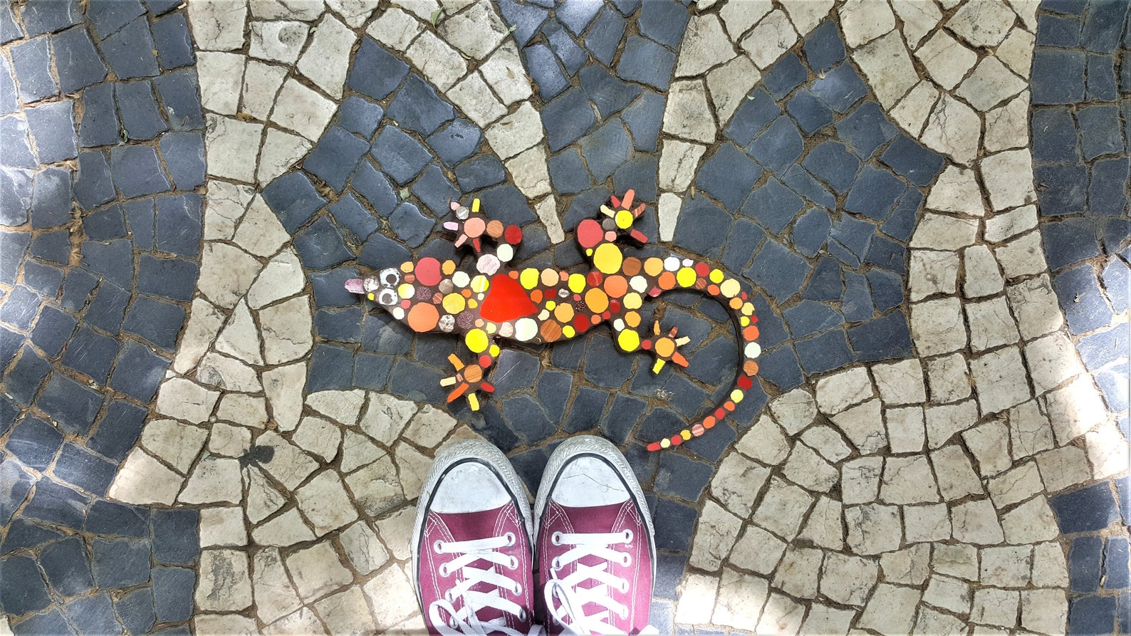 Mosaic Gecko Mosaic Lizard Mosaic Salamander Mosaic Reptile Colorful ...