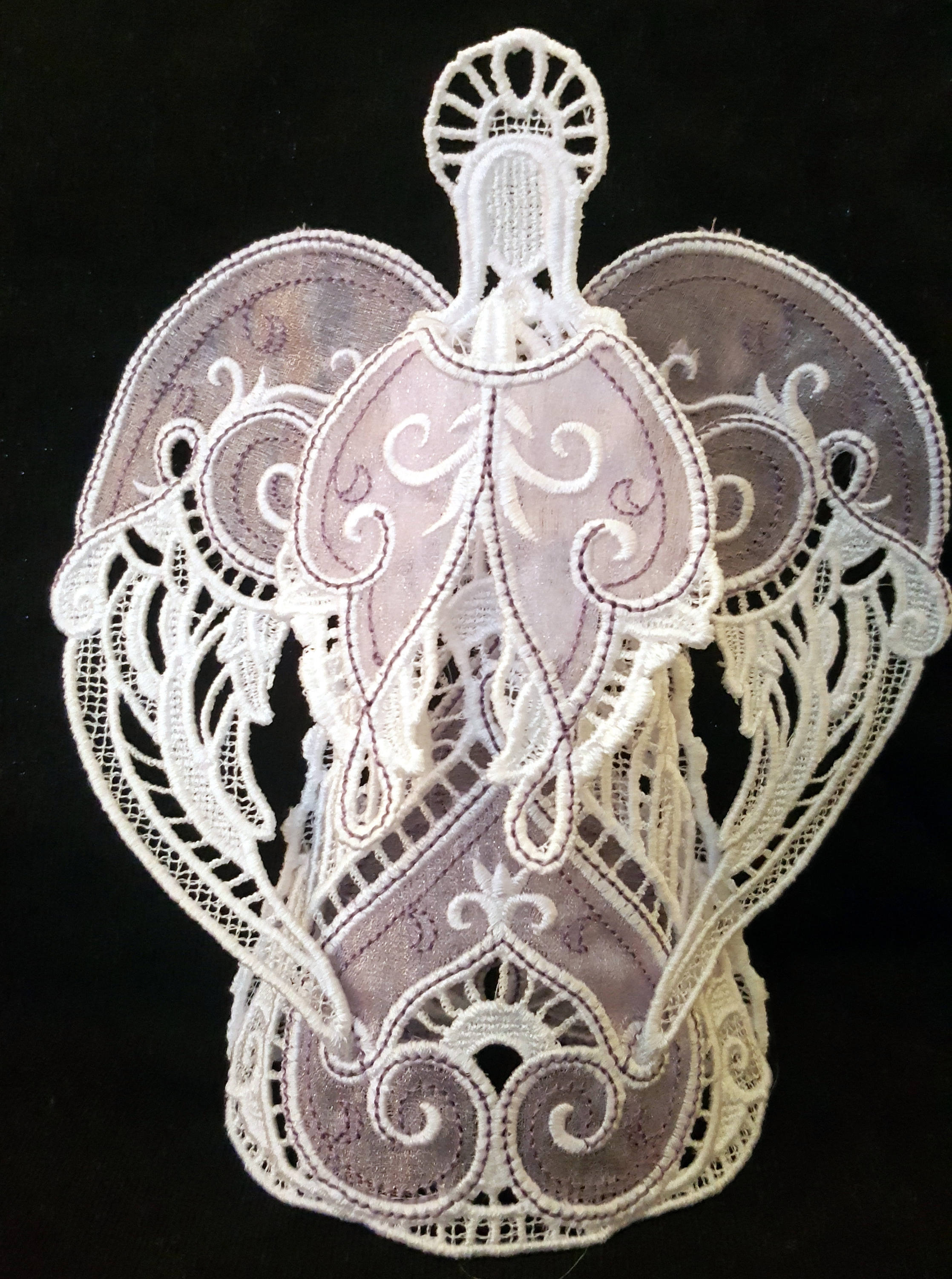3D Lace Angel - Etsy
