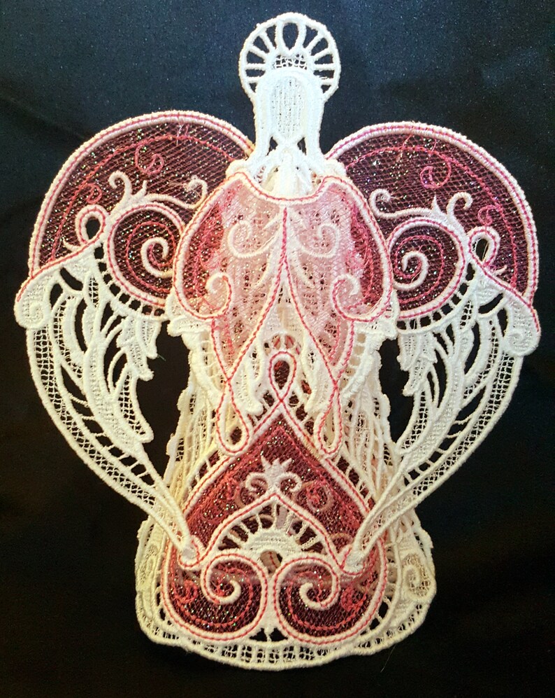 3D Lace Angel - Etsy