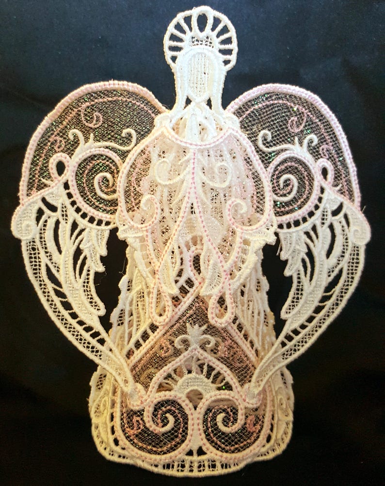 3D Lace Angel - Etsy