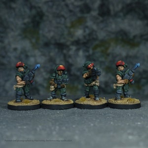 Colonial Spacemarines Set 4 Handpainted Tabletop Wargaming Miniatures ...