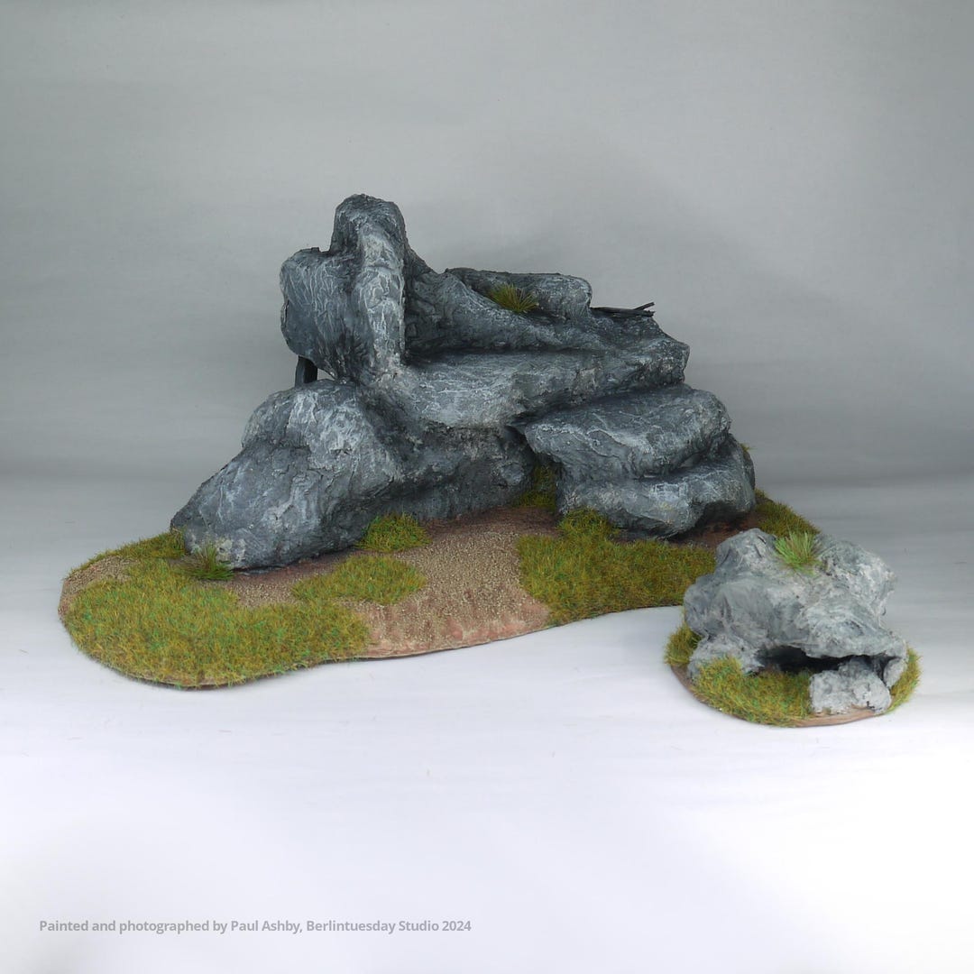 Rocky Outcrop - Handmade Wargame Terrain - Scenery, Scatter, Tabletop ...