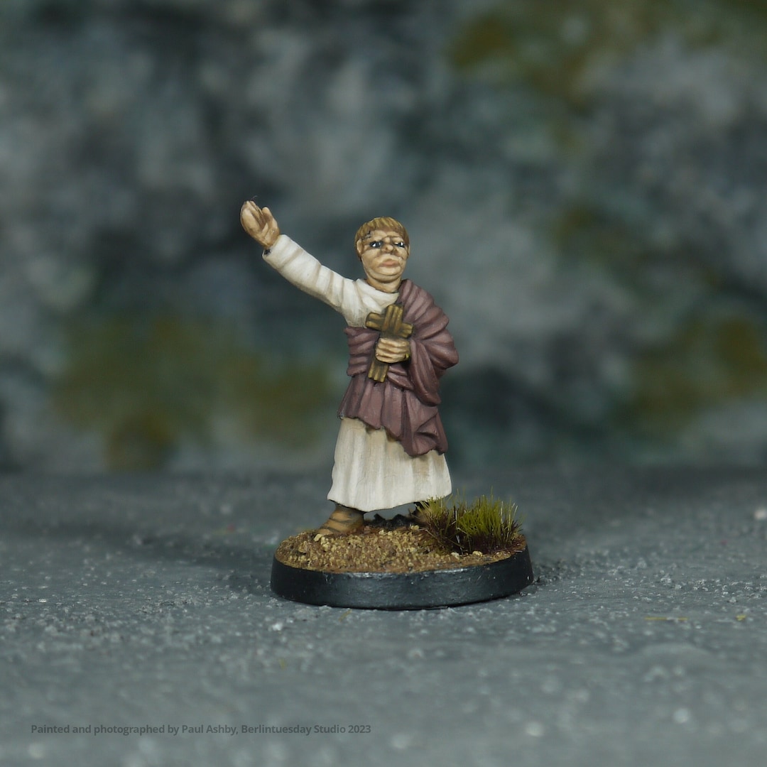 Male Monk Handpainted Tabletop Wargaming Miniature CP Models. Mystic ...