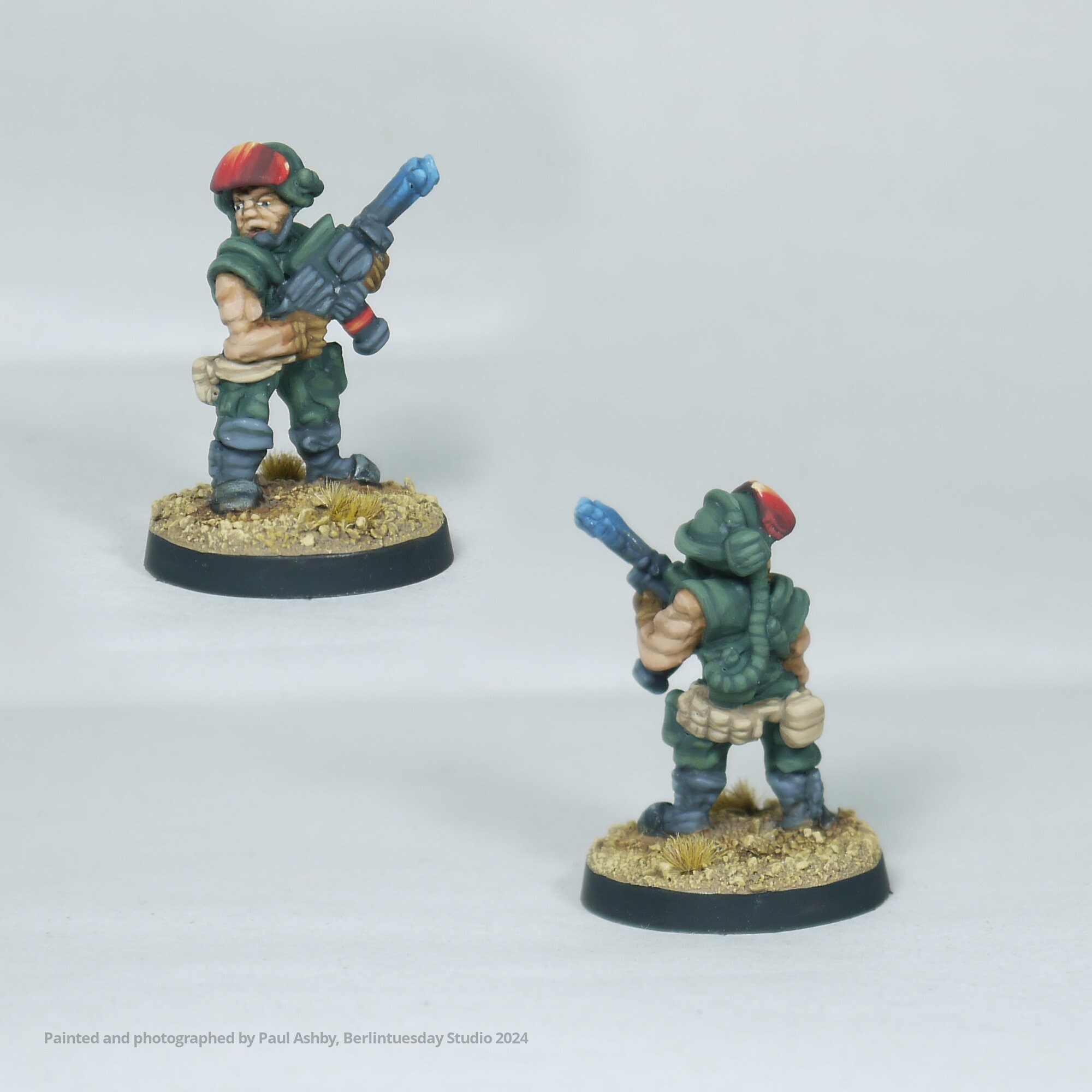 Colonial Spacemarines Set 4 Handpainted Tabletop Wargaming Miniatures ...