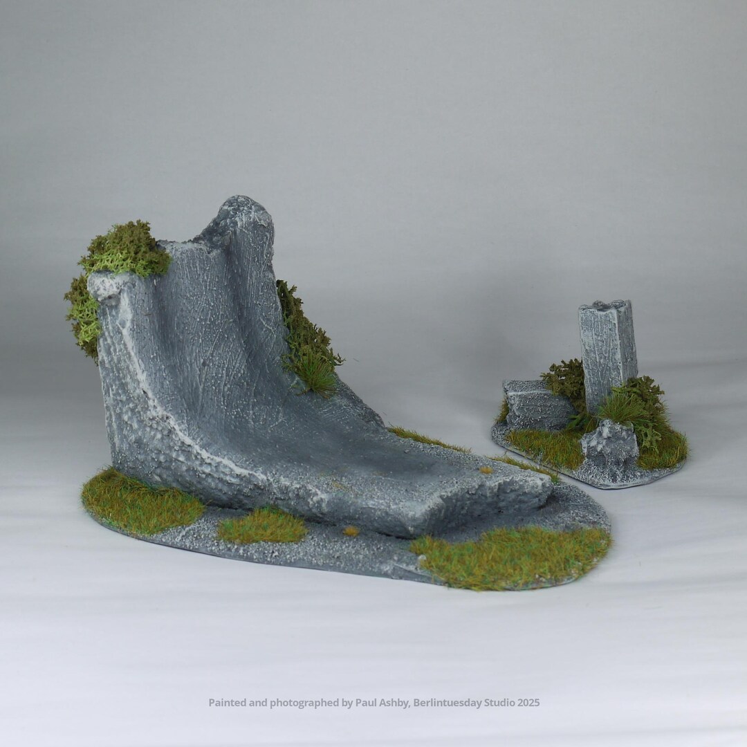 Ruins Set C (2 Pce) - Handmade Wargame Terrain - Scenery, Scatter ...