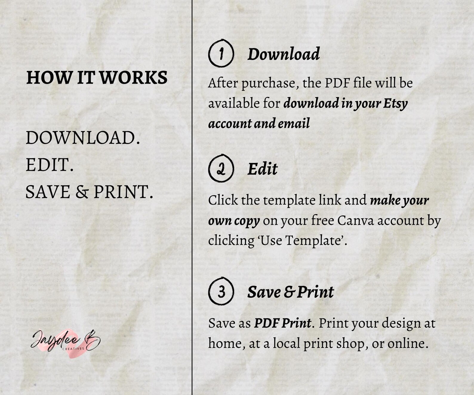 Grand Opening Business Branding Newspaper Template, DIY Canva Template ...