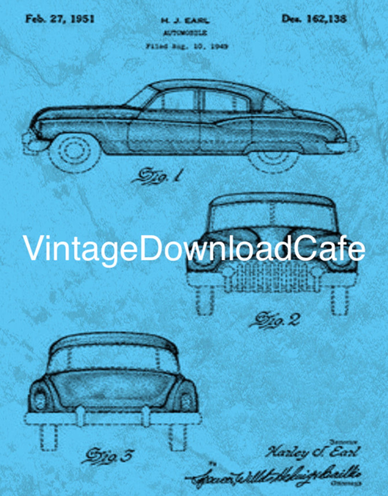 Vintage Cadillac Design, Printable Art, Collectables, Home Decor ...