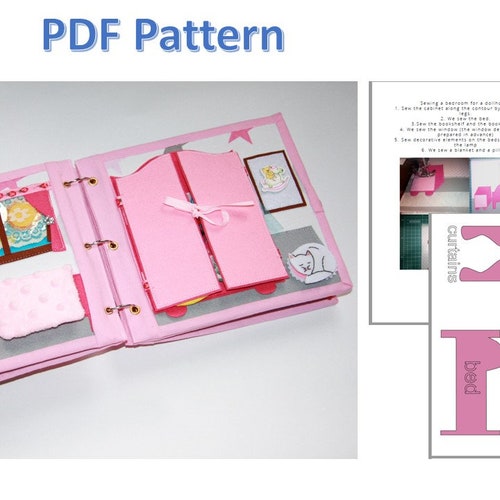 PDF Dollhouse Quiet Book Sewing PATTERN & Tutorial | Etsy UK