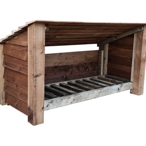Wooden Outdoor Shoe/log Storage - Welly Boot Shoe and Log Shelter Shed ...