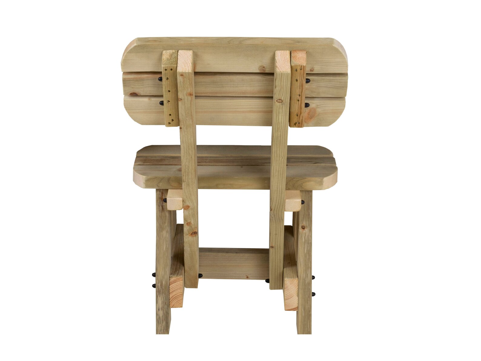 Wooden Rounded Fence Bench With Back-rest, Victoria - Etsy UK