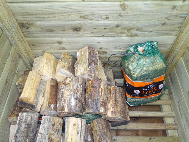 Wooden Log/firewood Chest, Outdoor Storage - Etsy