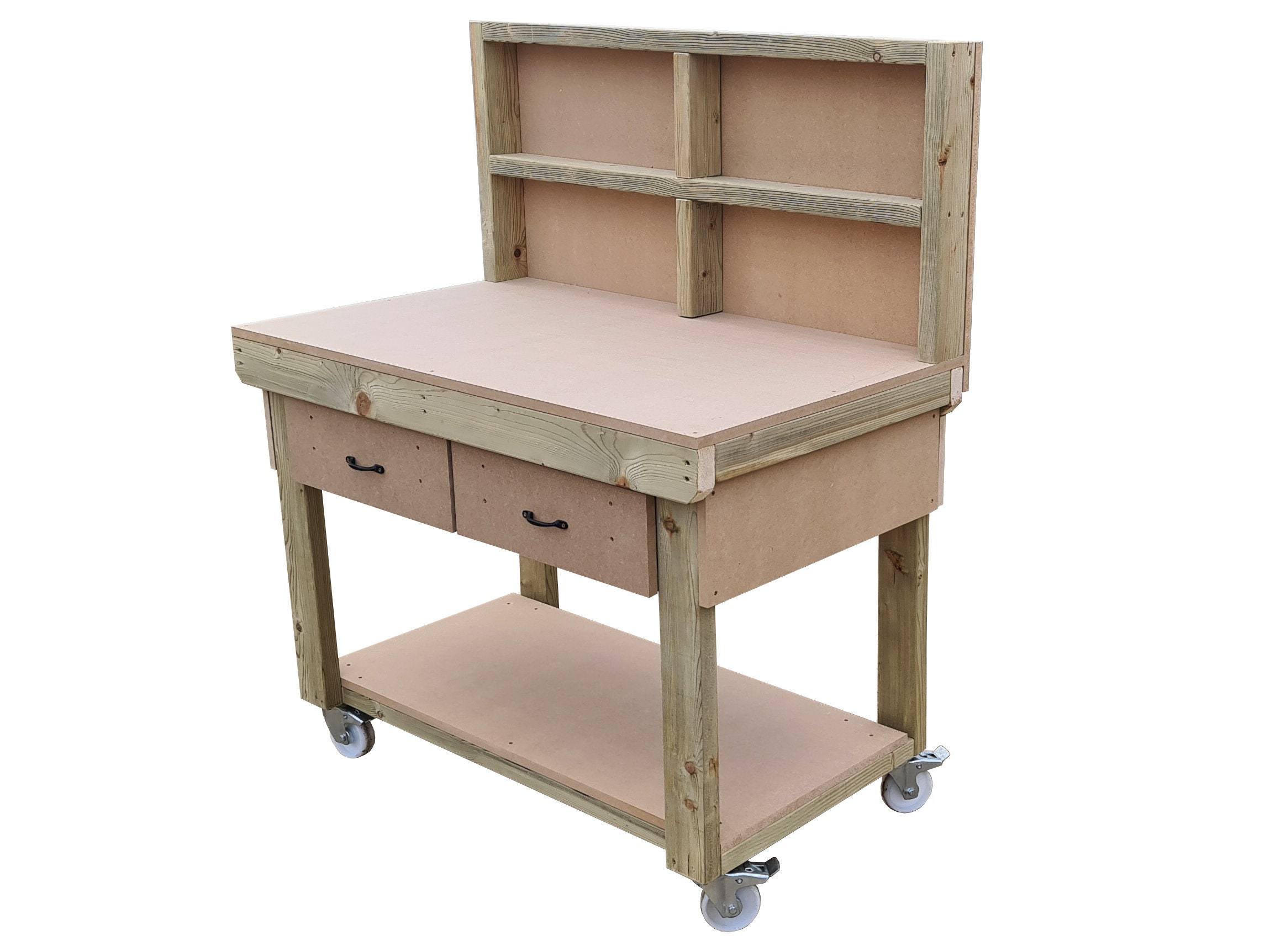 Wooden MDF Top Workbench With Drawers Industrial Heavy-duty Work Table ...