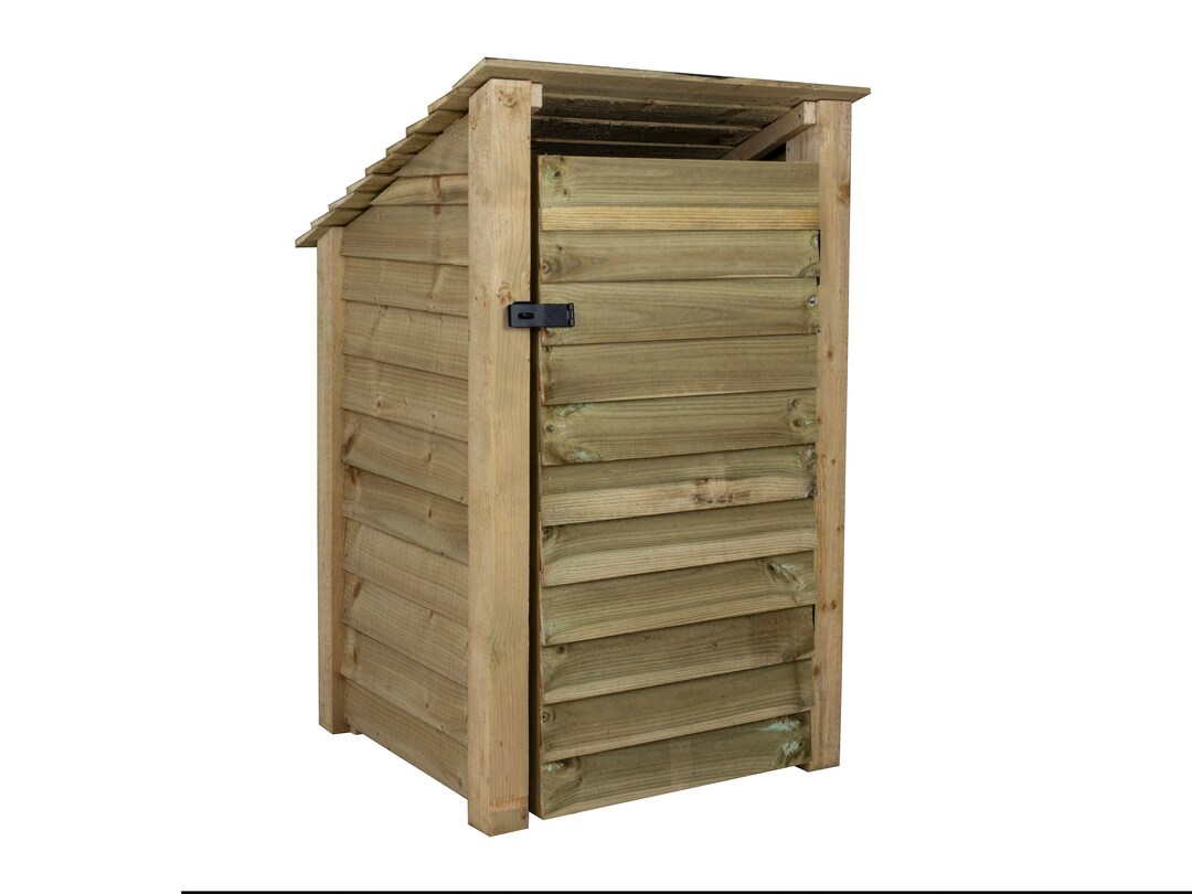 Wooden Tool Store 4ft, Reversed Roof Garden Storage Width 790mm X ...
