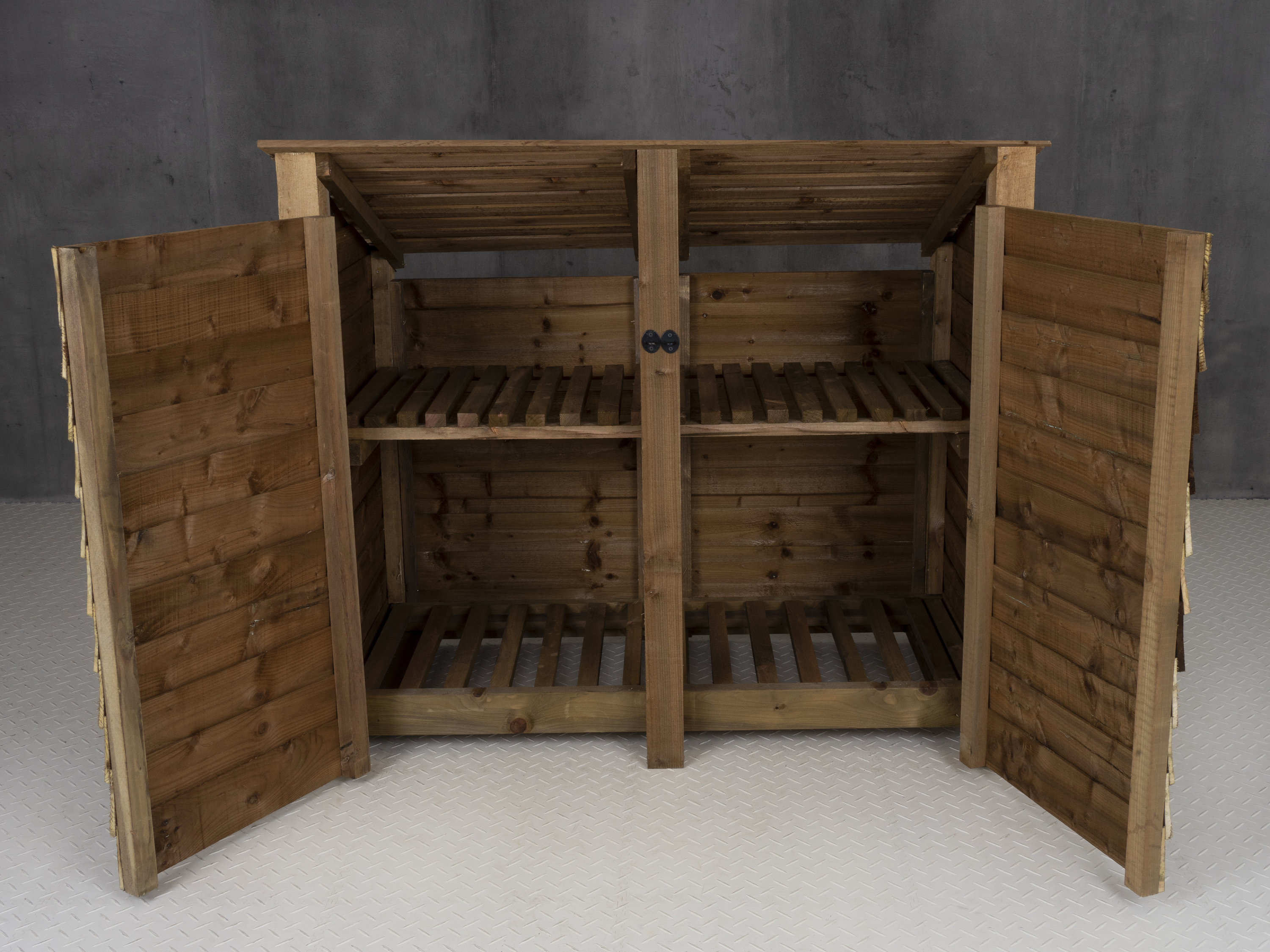 Wooden Log Store 4ft With Doors Reversed Roof Firewood - Etsy UK