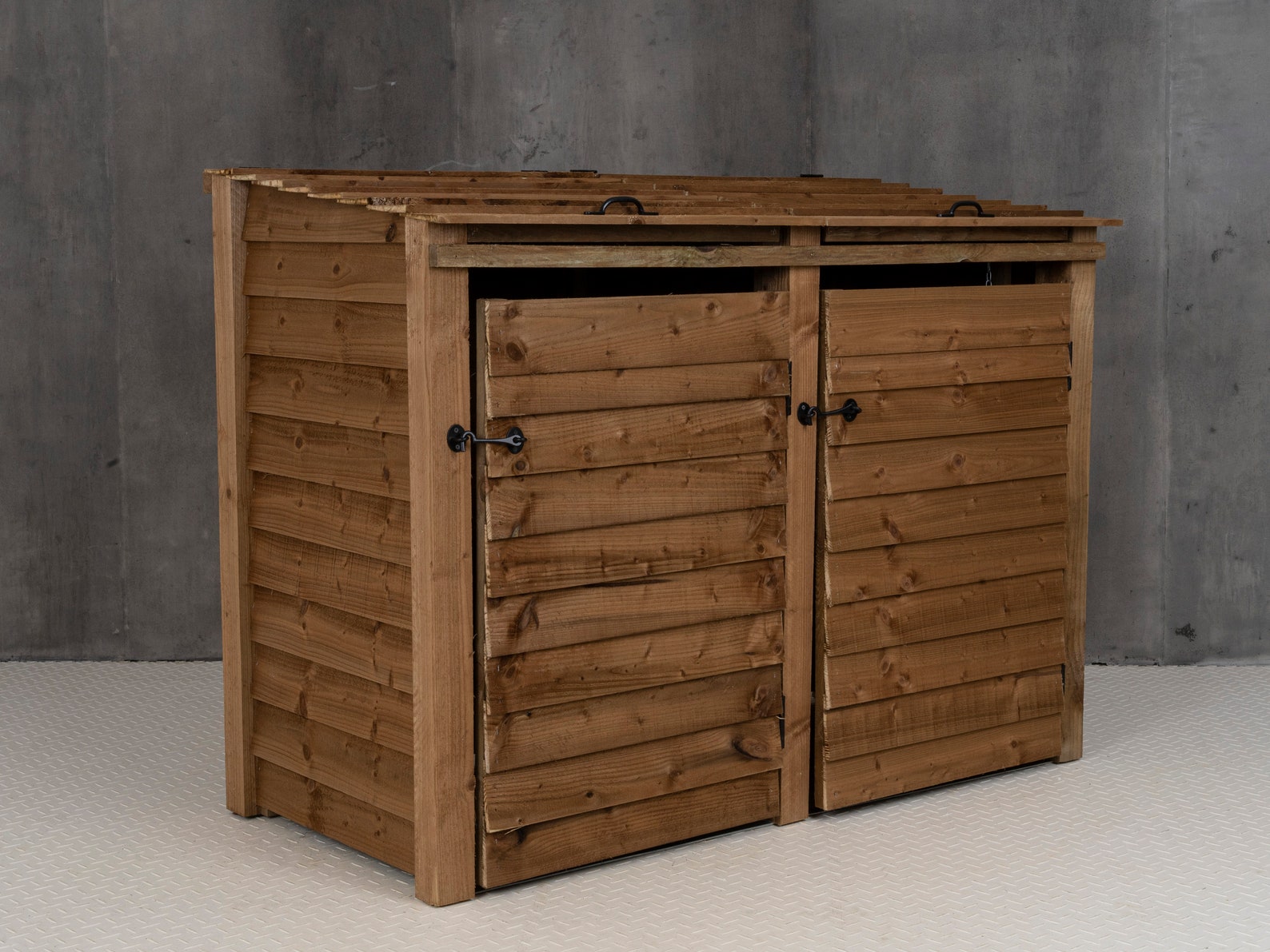 Wooden Wheelie Bin Store Outdoor Garden Dustbin Waste - Etsy