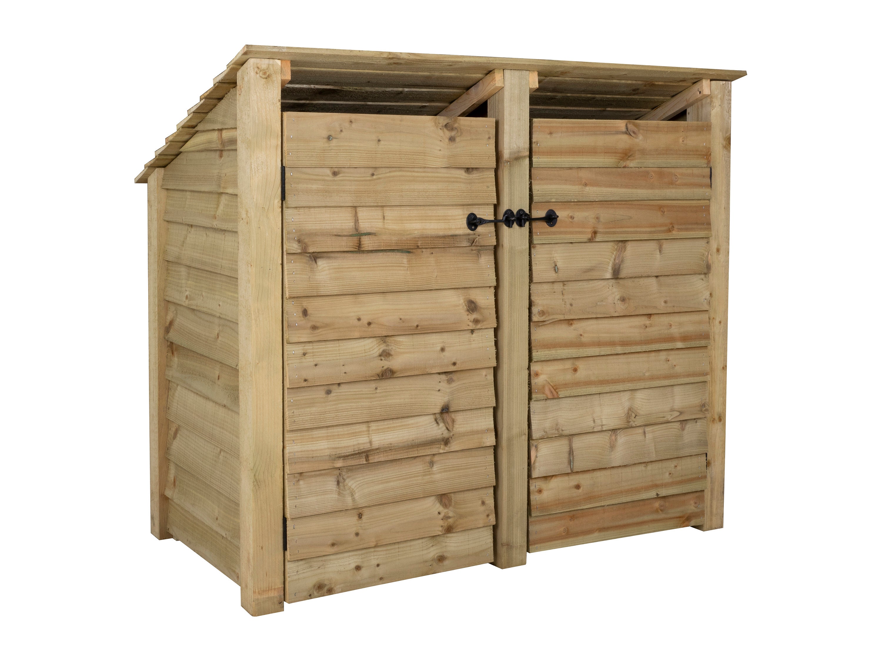 Wooden Log Store 4ft With Doors Reversed Roof Firewood - Etsy UK