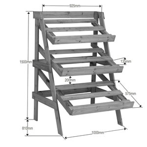 Produce, Bakery Display Stand With Wooden Boxes - Commercial Veg and ...