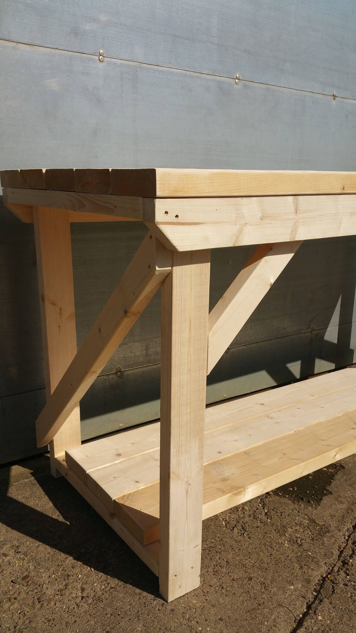 Wooden Workbench Made of Super Heavy Duty Timber 3ft to 6ft | Etsy UK