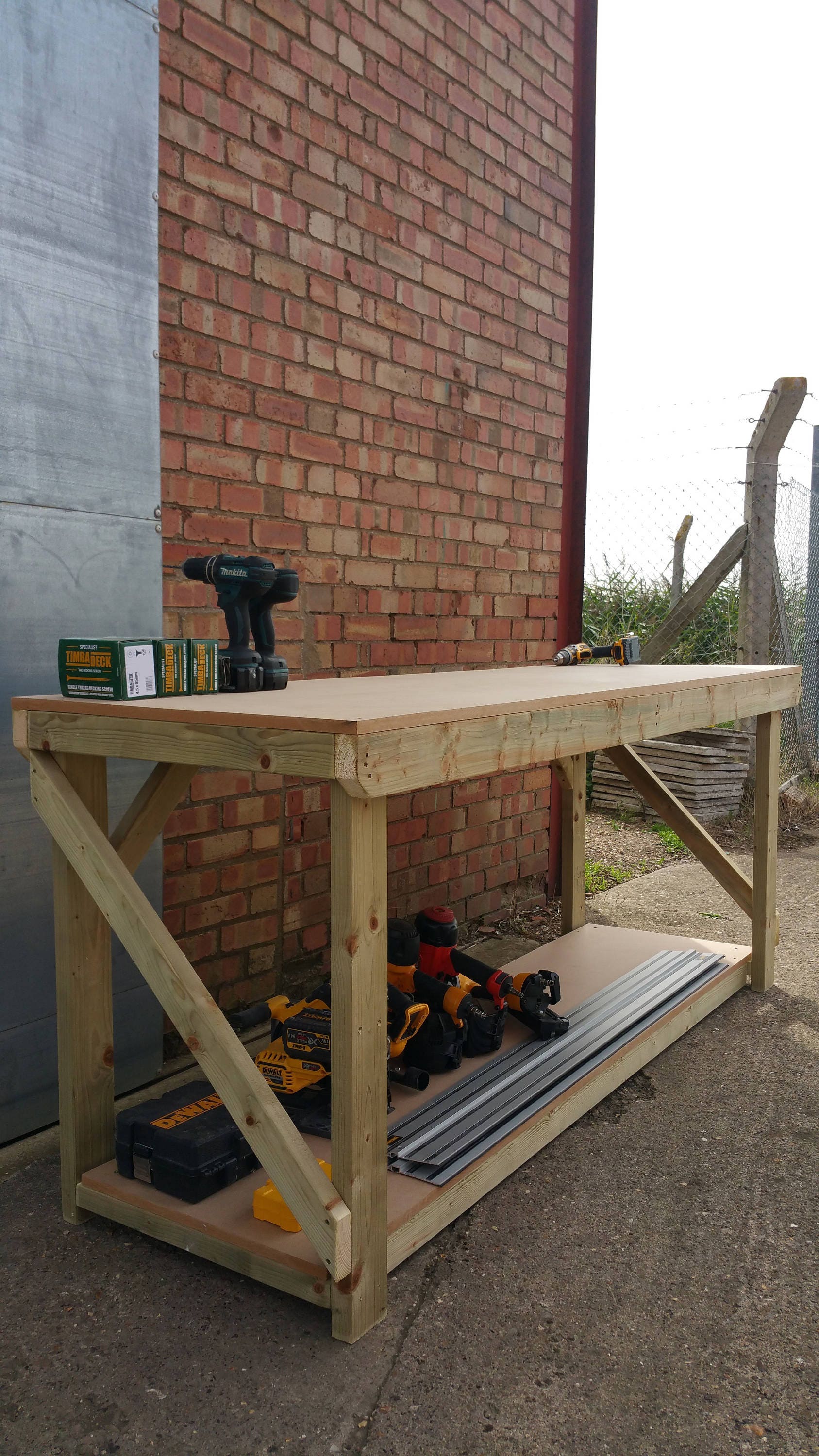 Wooden Workbench MDF Top - Etsy UK