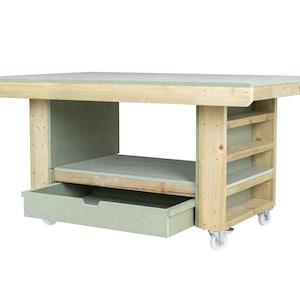 Art/craft Table, Project Workbench With Storage V.2. - Etsy UK