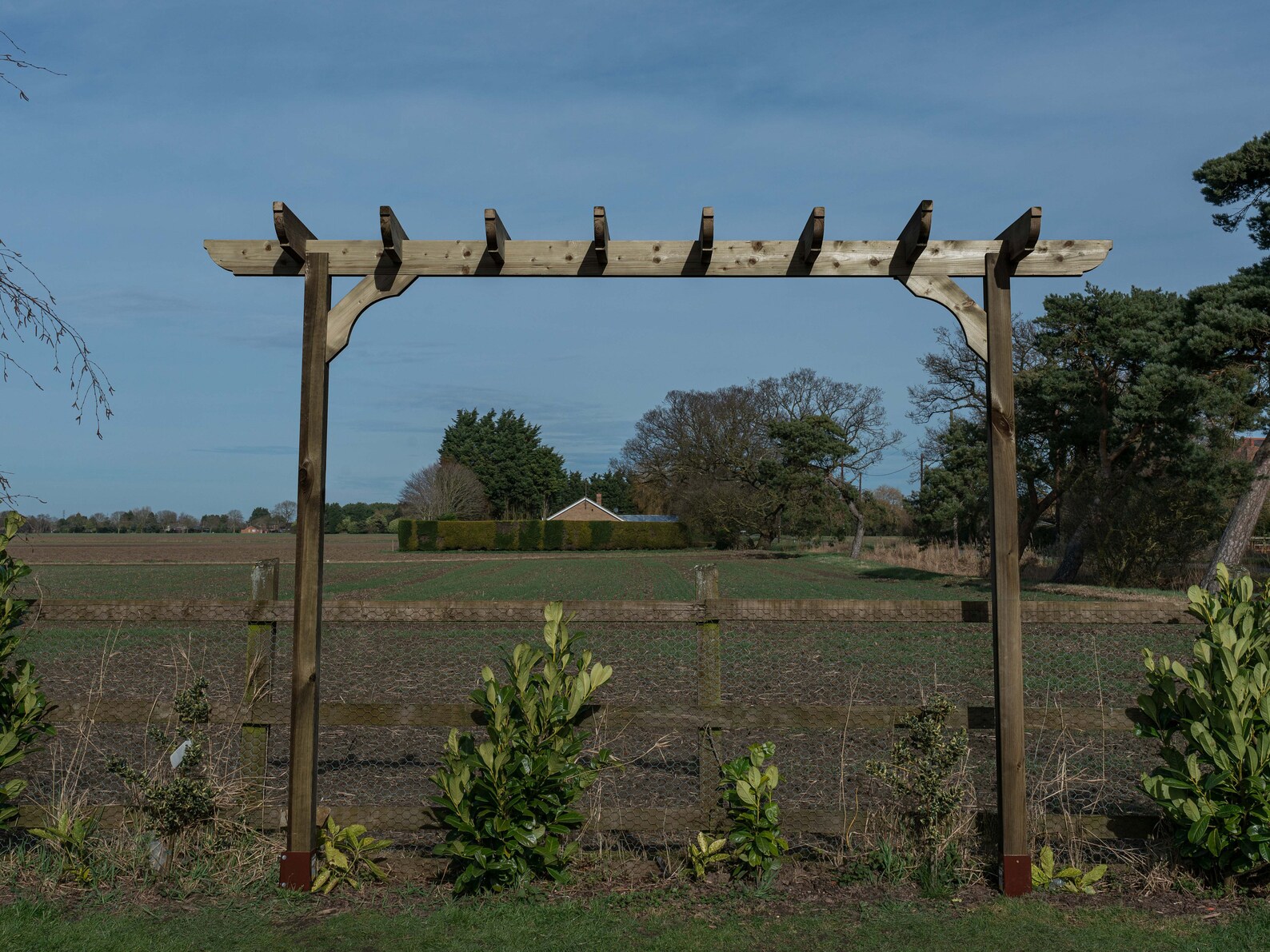 Wooden Corbel Single Beam Pergola Plant Climbing Arbour - Etsy UK
