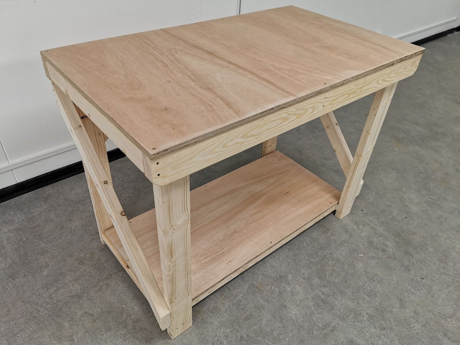 Wooden Workbench 18mm Eucalyptus Hardwood Ply Top - Etsy UK
