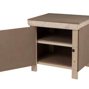 Wooden Workbench 18mm MDF Top With Lockable Cupboard - Etsy UK