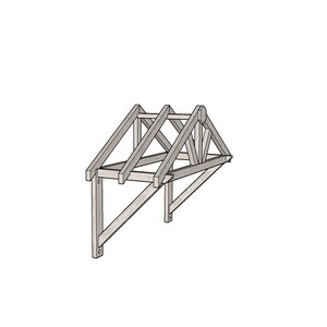 Apex Roof Porch Canopy (multiple Sizes) - Etsy UK