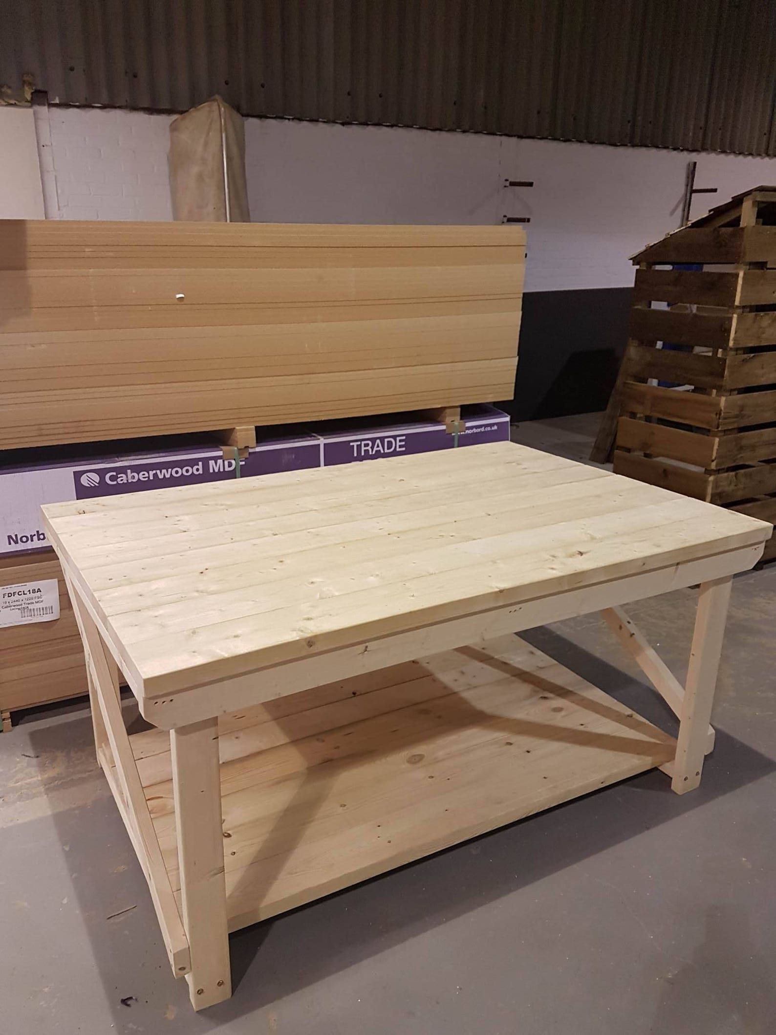 Wooden Workbench Super Heavy Duty 3ft to 6ft in Length 4ft - Etsy Canada