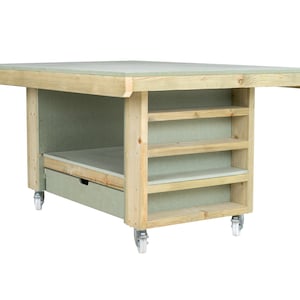 Art/craft Table, Project Workbench With Storage V.2. - Etsy UK