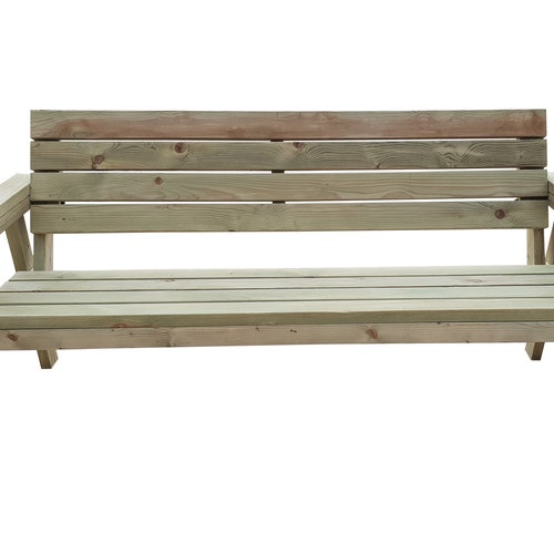 Wooden Garden Fence Bench/seat Consilium Brand - Etsy UK