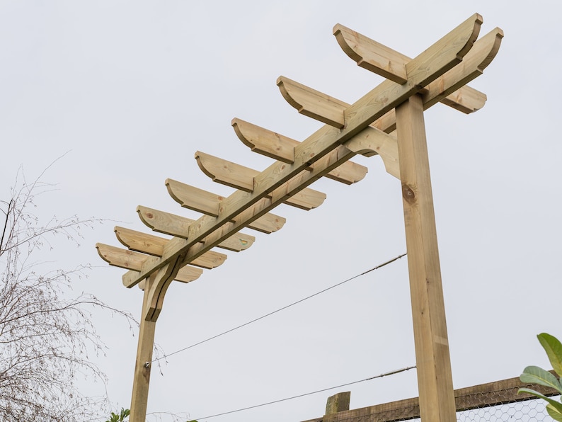 Corbel Double Beam Pergola Plant Climbing Arbour Sculpted - Etsy