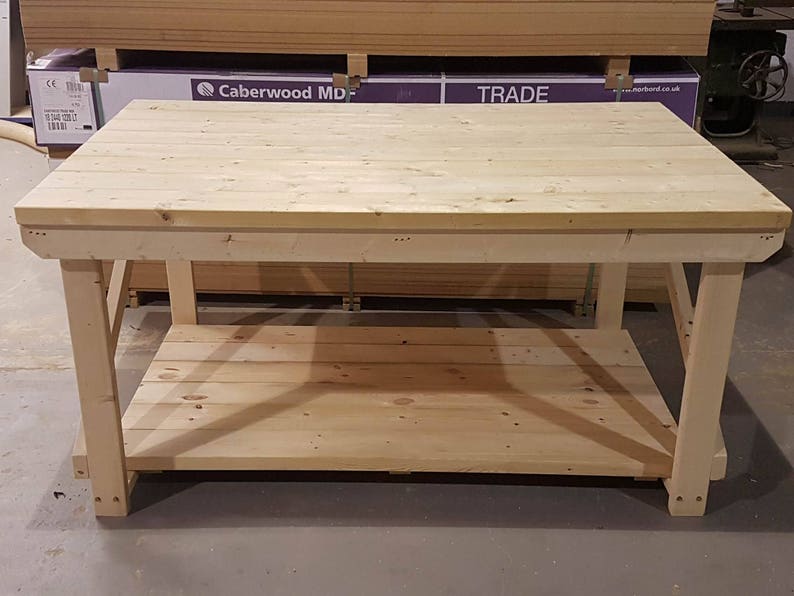 Wooden Workbench Super Heavy Duty 3ft to 6ft in Length 4ft - Etsy UK