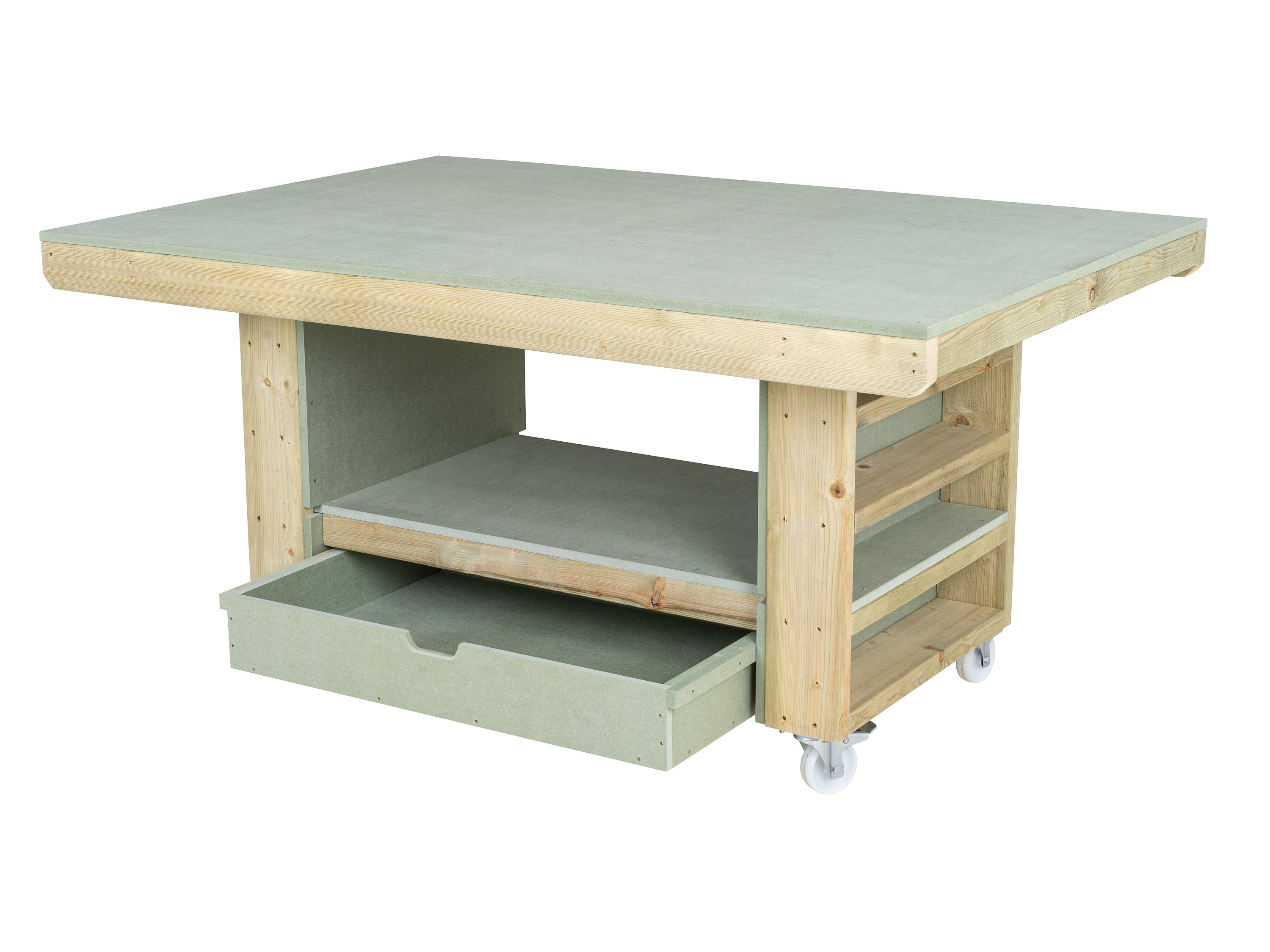 Art/craft Table Project Workbench With Storage V.2. - Etsy UK