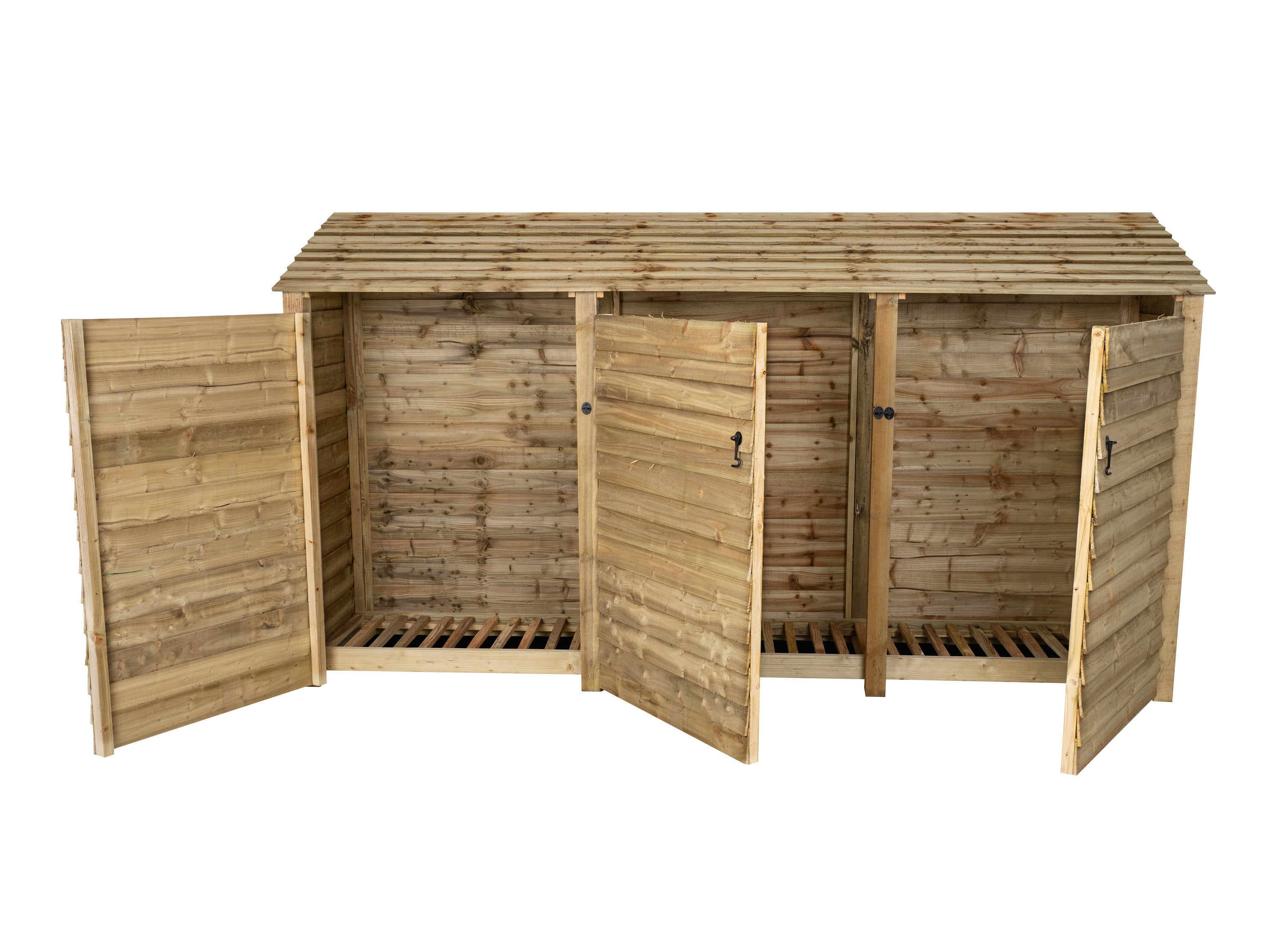 Wooden Log Store 6ft With Doors Firewood Storage Width 3350mm - Etsy UK