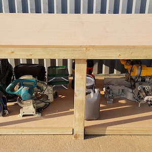 Wooden Workbench 18mm MDF Top 4ft to 8ft in Length - 3ft Depth - Etsy